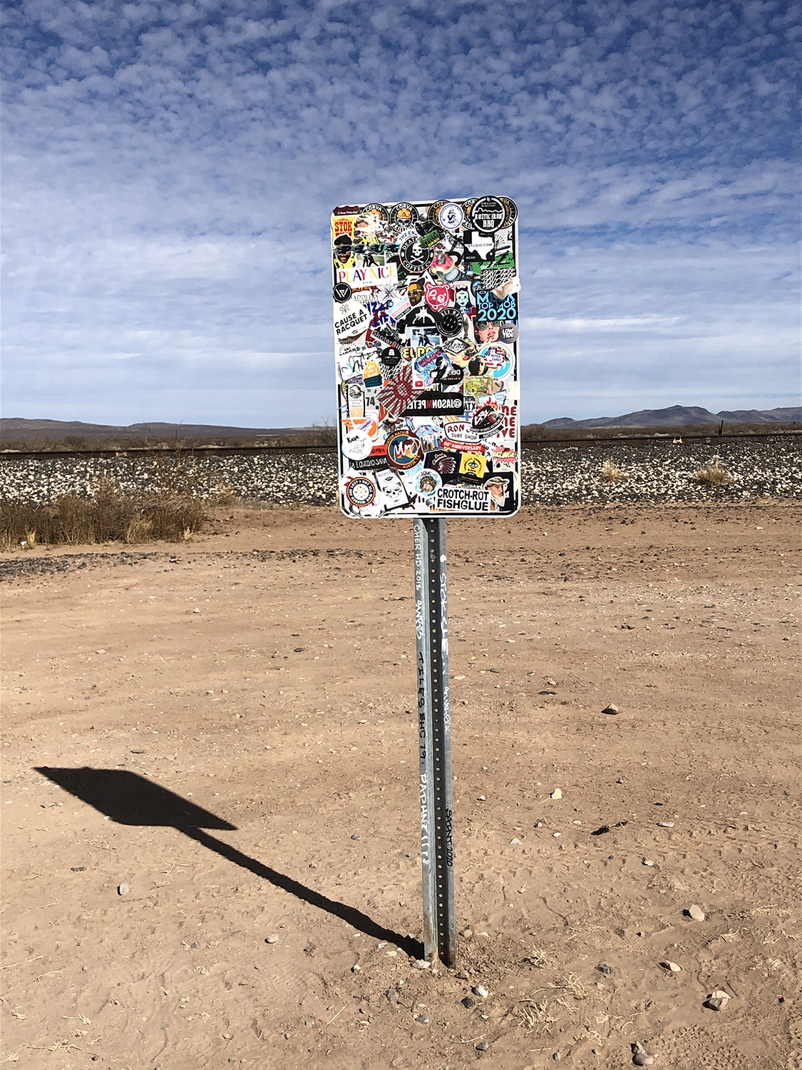 Marfa Roadside Art: 'Prada Marfa' and 'Giant Marfa' - Shadows and Light