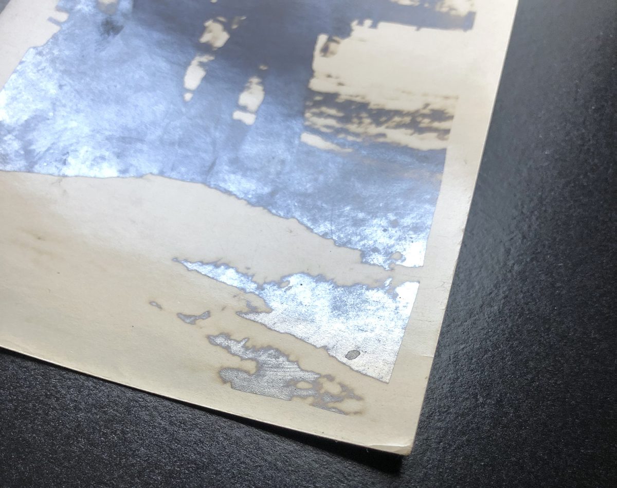 Three Examples of Silver Mirroring Deterioration in Old Gelatin Silver ...