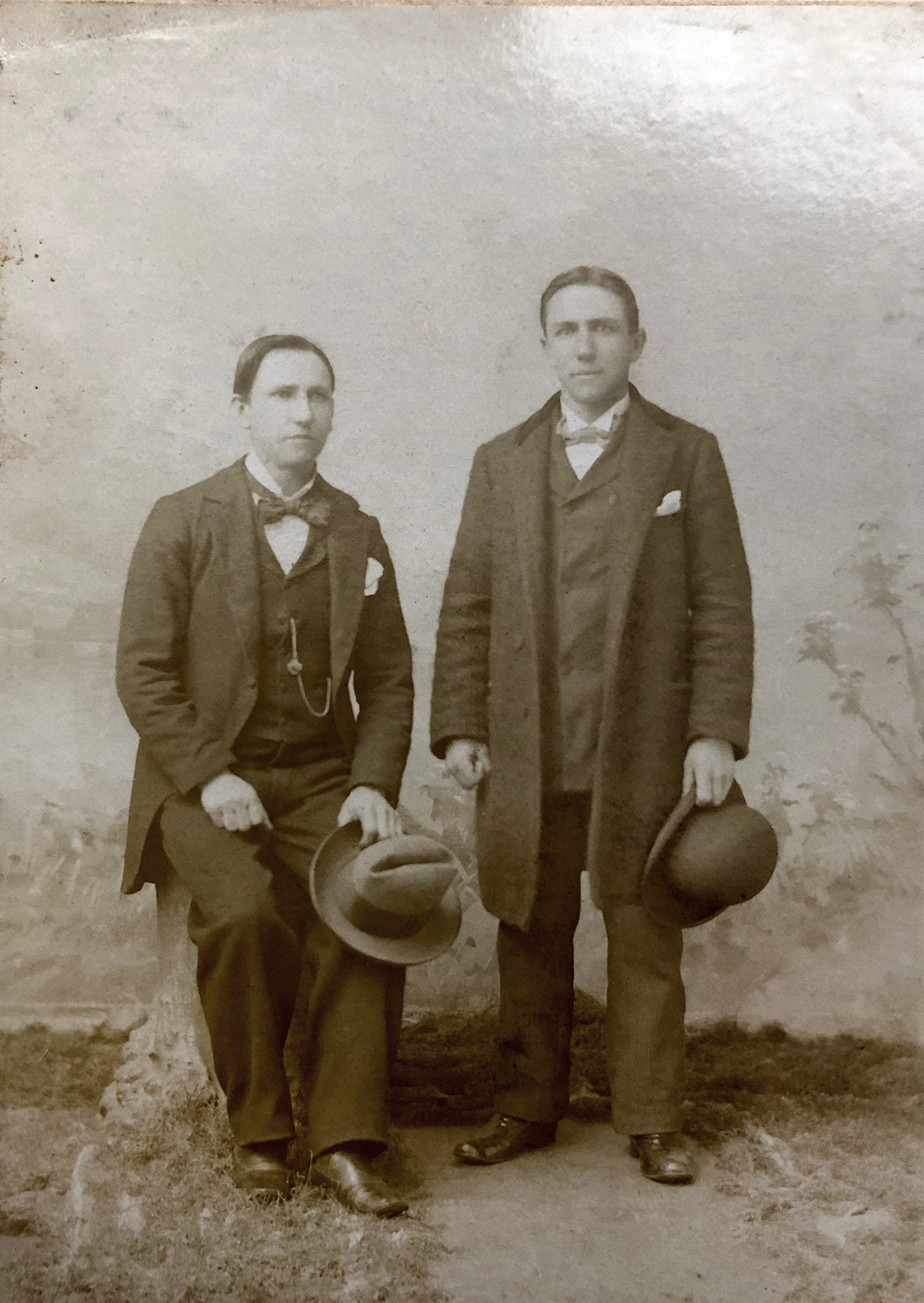 Cabinet Card Portrait of Two Brothers by Andrew B. Paxton in Astoria ...