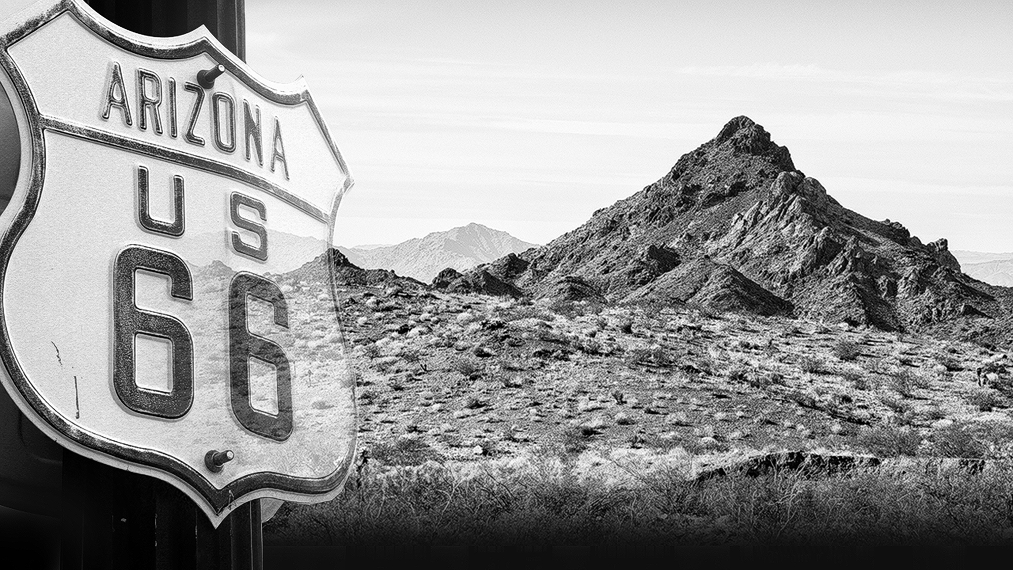 Route 66: The Mountain Highway from Kingman to Oatman - Shadows and Light