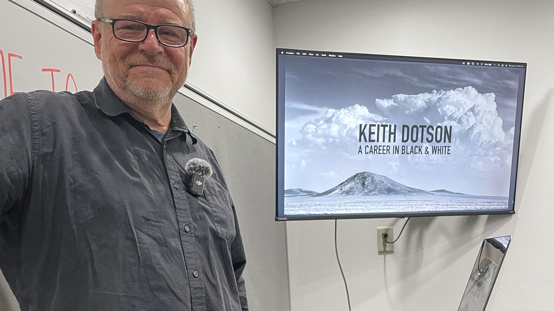 Video recording of fine art photographer Keith Dotson making a rare ...