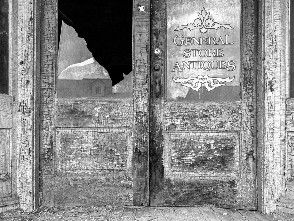 Black and White Photographs of the Abandoned Bank, Built Circa 1902, in ...