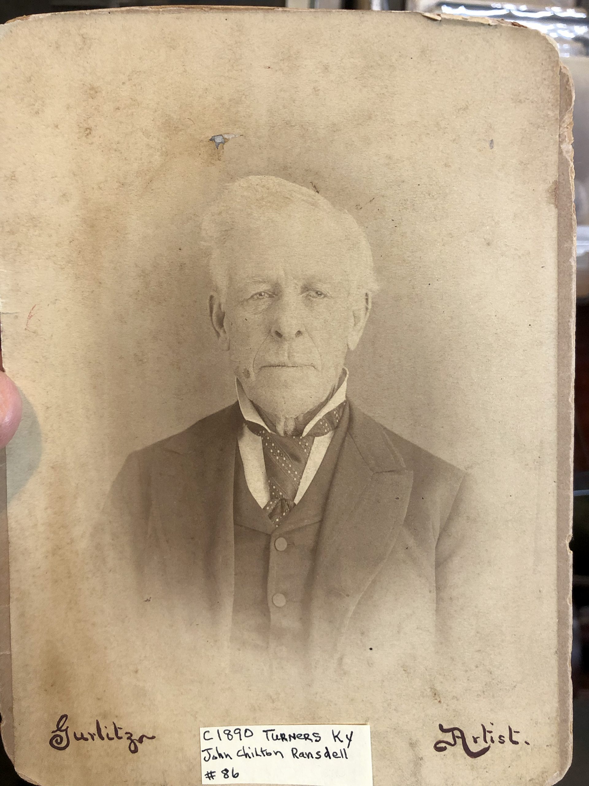 Cabinet Card Portrait of Mr. John Chilton Ransdell, Port Royal ...