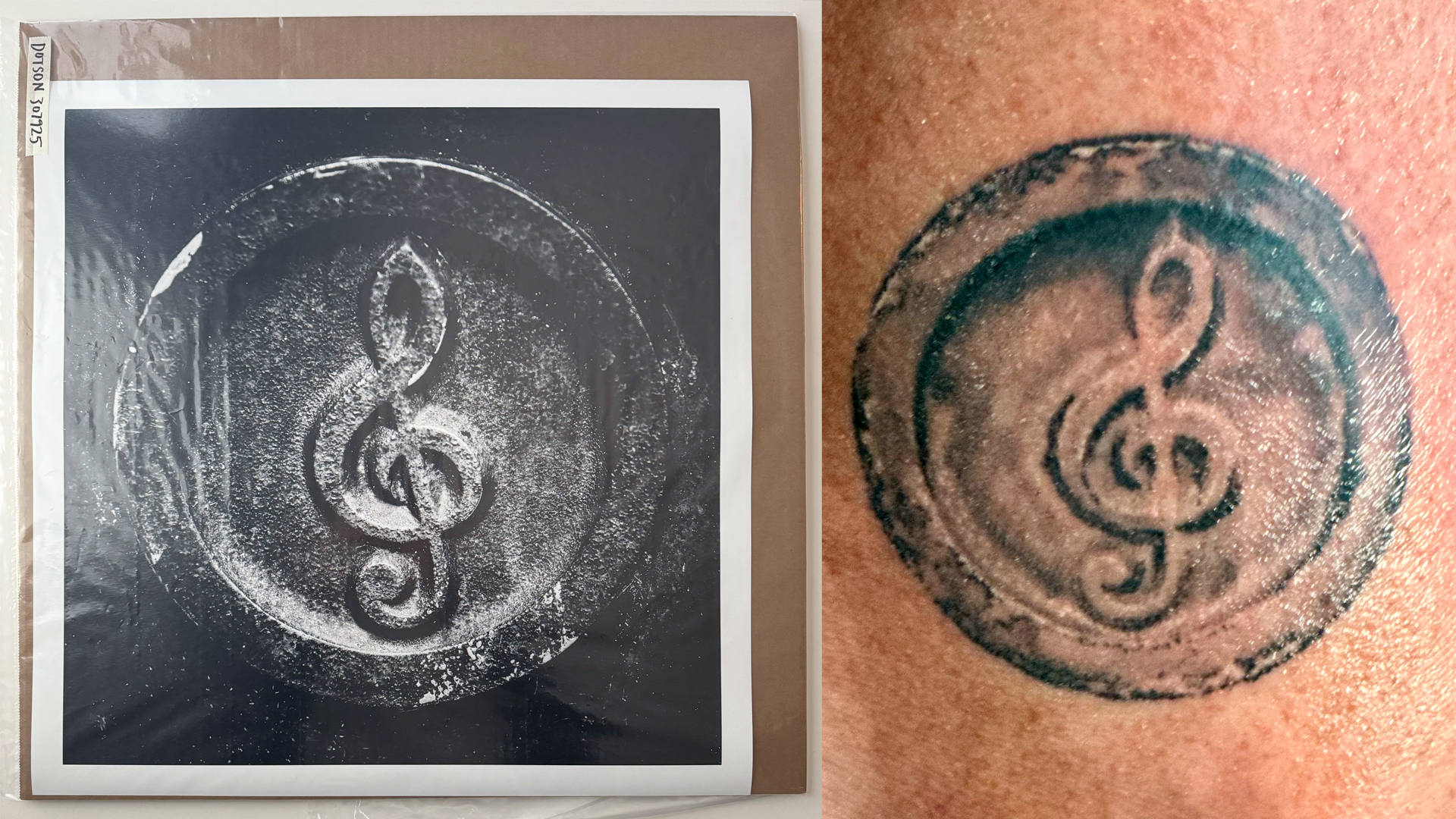 A first for me: My 'Nashville Music Note' photograph made into a tattoo ...