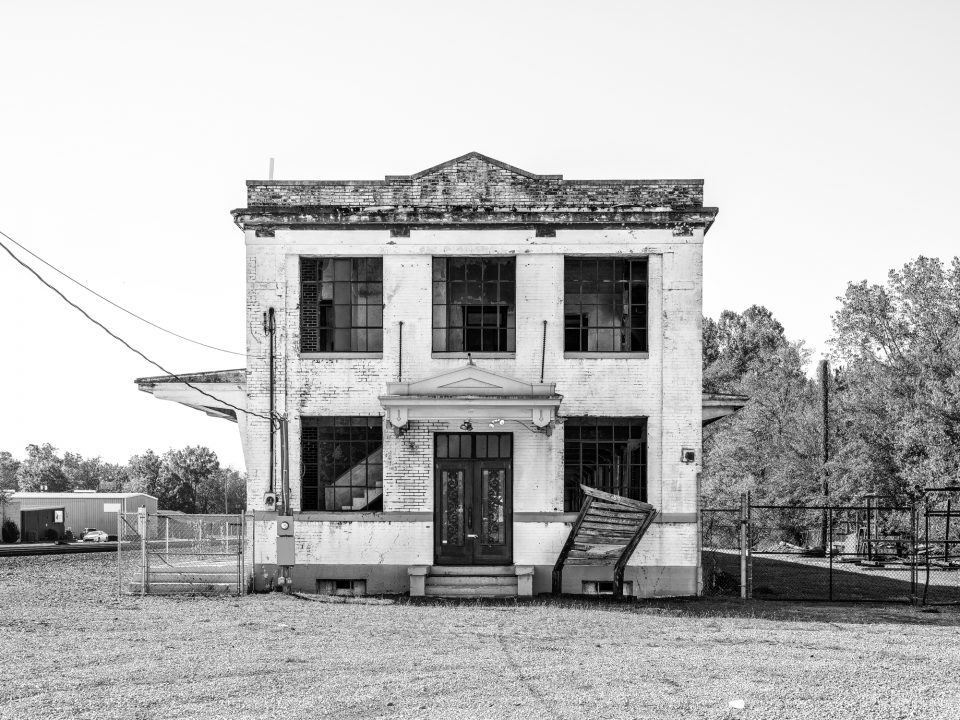 Black and White Photographs of Historic Architecture in the Distressed ...