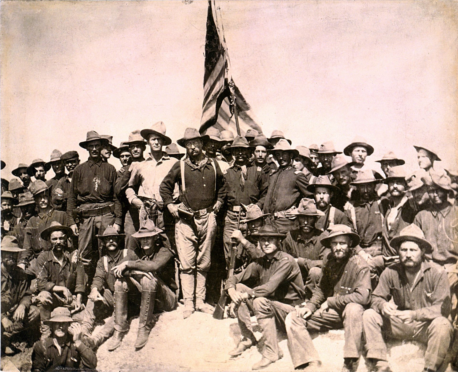 Does this Photograph Show a Group of Teddy Roosevelt's Rough Riders ...