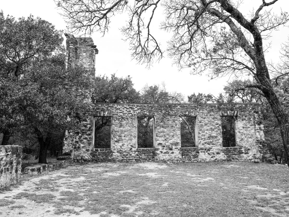 The Ruins of Salado College in Salado, Texas - Shadows and Light